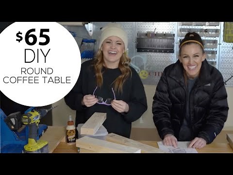 DIY Round Coffee Table for under $65!