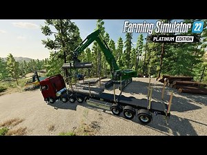 FS22 Extreme Steep Slope Logging in Farming Simulator 22