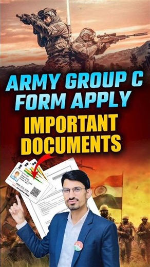 Army Group C Bharti documents | Army Group C Offline form apply important documents | Army Documents