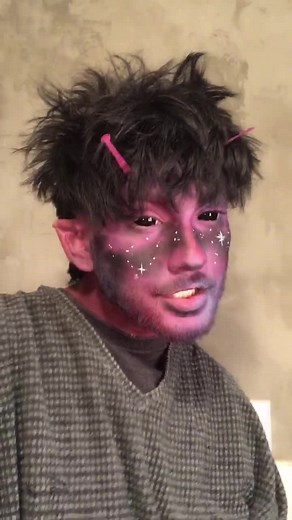 Don’t wanna go back to my home planet 🪐💫🛸#fyp #foryou #ColdWeather #makeup #faceart #character #alien #space #xyzbca