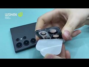 WSKEN Samsung Galaxy S25 Ultra Series Camera Lens Protector Installation Video