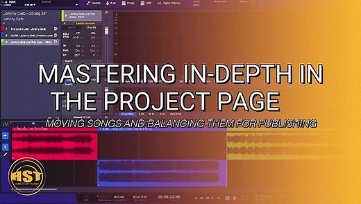 Studio One 6 - Mastering In-Depth In The Project Page