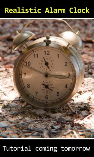 #shorts Realistic Alarm Clock in BLENDER