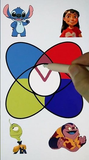 Lilo & Stitch color mixing #colormixing #lilostitch