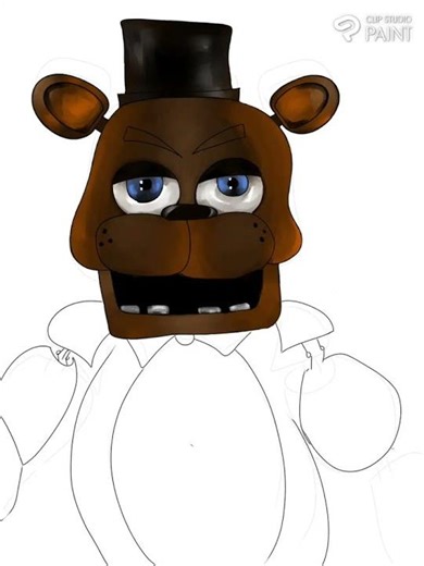 Freddy Fazbear 🐻 #speedpaint #speeddrawing #fnaf #freddyfazbear