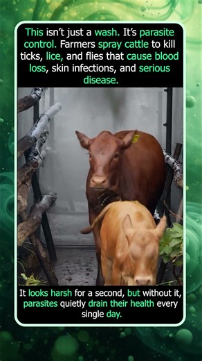 Why Farmers Spray Cattle Like This