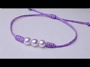 How to Make Bracelet with 1 String in 5 Minutes | Macrame Bracelet Tutorials