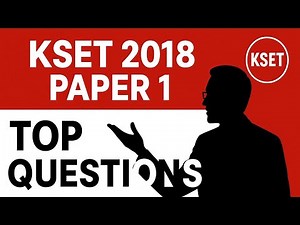 KSET Paper 1 2018 | Previous Year Questions With Answers | KSET PYQs Explained