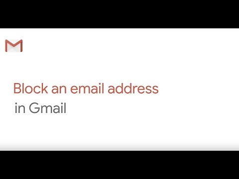 Block an email address in Gmail