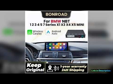 Wireless Apple CarPlay Android Auto Mirror Link Functions Decoder For BMW NBT System 1 2 3 4 5 6 7