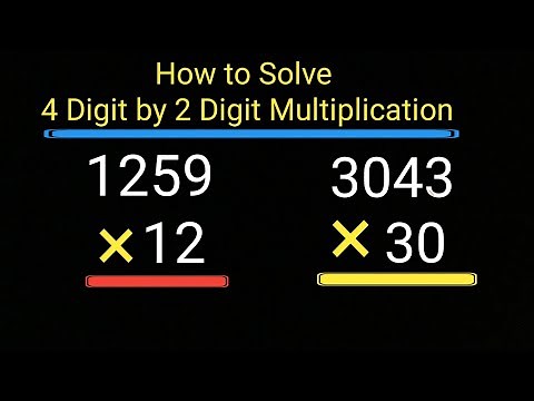 How to Solve 4 Digit by 2 Digit Multiplication||How to Multiply 4-Digit by 2-Digit Numbers (USA)