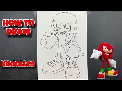 How To Draw Knuckles The Echidna | Sonic | Step By Step #drawing #knuckles