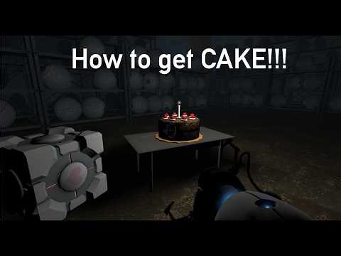 How to get cake (and companion cube) in portal