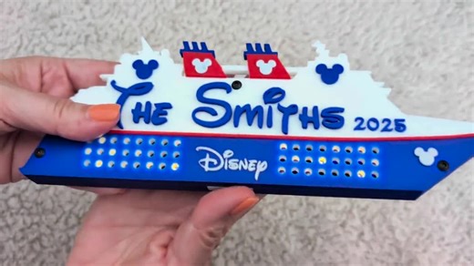 Customizable Disney Cruse Ship With Porthole Lights - Etsy