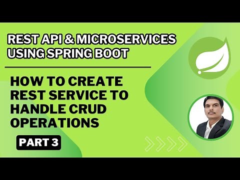 Part 3- Rest API & Microservices| How To Create Rest Service to handle CRUD Operations
