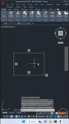 Editing with Constraints in AutoCAD!