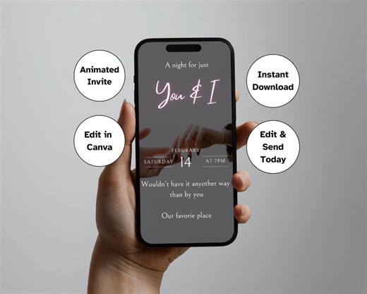 Just Us Date Night Invitation, Celebration Date Evite for Couples, Gift for Him/boyfriend/husband, Creative Date Night Ideas, Romantic Evite - Etsy