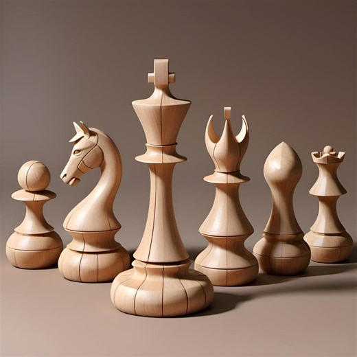Luxury Chess Sets STL Bundle – Modern Spiral & Elegant Wooden Designs | 3D Printable Chess Pieces - Etsy