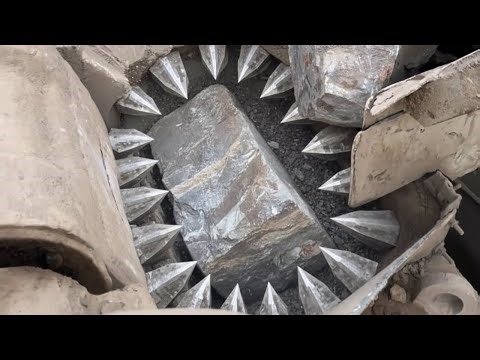 "Huge Rocks Crushing Process. Super Satisfying Stone Crushing Process by Jaw Crusher #rockcrusher"