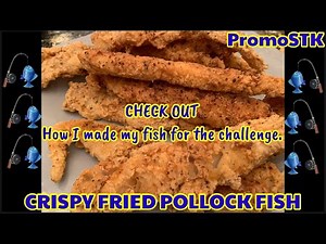 HOW TO MAKE CRISPY FRIED POLLOCK FISH #Promostk #crispyfriedfish #friedpollock #cod #fishfillets