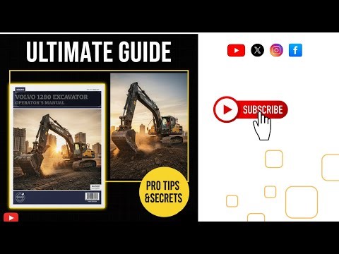 🚜 1280 Excavator Operator’s Manual | Complete Guide for Beginners & Pros 🏗️