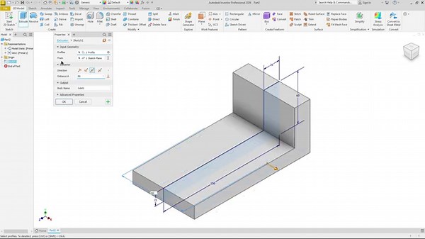 Autodesk Inventor 2026 Tutorial For Begginers - Exercise 16 Hole and Slot