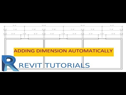 Adding Dimension Automatically for wall and opening in Revit