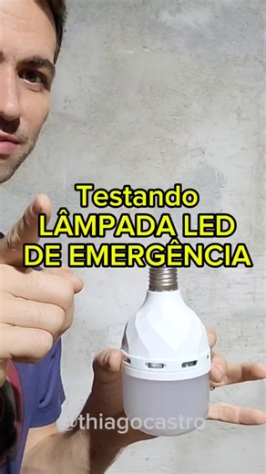 Testando LÂMPADA LED DE EMERGÊNCIA