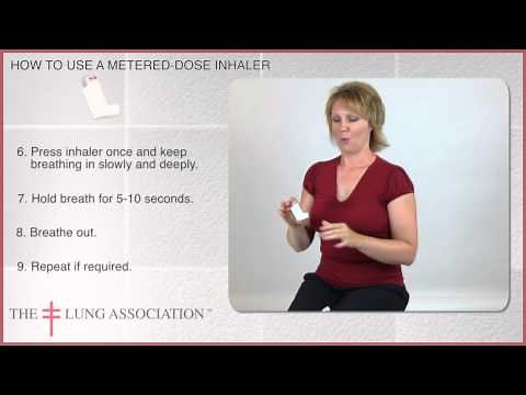 How to use a puffer (metered dose inhaler)