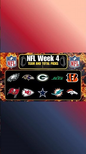 NFL Week 4 Picks! NFL Picks & Predictions 2025