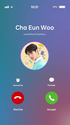 #Repost @Viki It’s time for a Facetime chat with #ChaEunWoo – and it looks like he REALLY doesn’t want you to miss his new drama with #ParkGyuYoung and #LeeHyunWoo! 📱🤩 Don’t disappoint him: Catch #AGoodDayToBeADog, debuting today on #Viki: | 이다윗