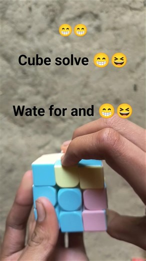 3by3 puzzle 🧩 cube solve 😁 in magic 🪄 trick #puzzle #rubikscube #cube #viral #shorts