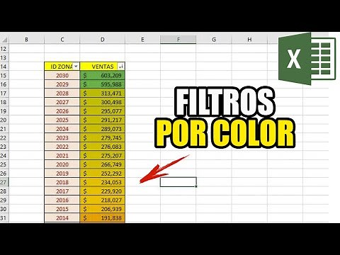 How to use color filters in Excel 2020