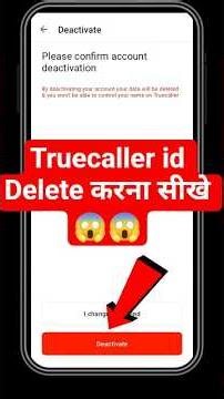 Truecaller permanently delete | Truecaller ko deactivate kaise karen | Delete Truecaller account