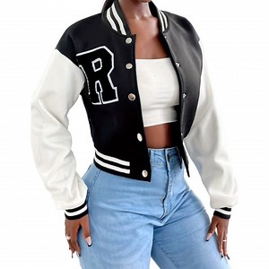 Women's Wool Crop Letterman Jacket: Custom Varsity Jacket - Etsy
