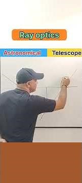 Astronomical telescope - ray diagram #optics #physics #cbse