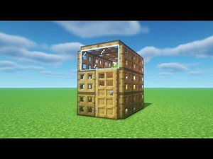 Minecraft Tutorial: How To Make An Oak Trapdoor House