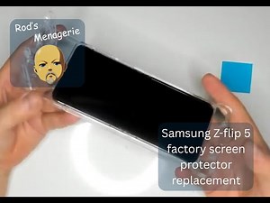 Samsung Galaxy Z-Flip 5 factory screen protector replacement