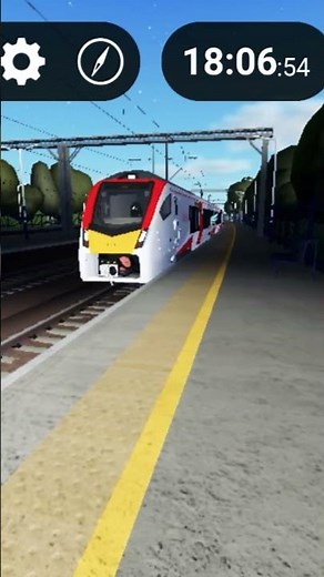 A Class 755 arrives at Forestdale.