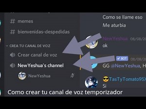 COMO CREAR UN CANAL DE VOZ *TEMPORIZADOR* CON UN BOT EN DISCORD
