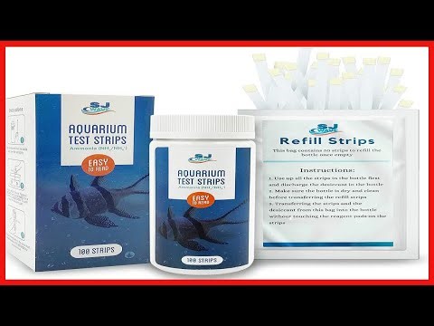 Aquarium Ammonia Test Strips Fast and Accurate Water Quality Ammonia Testing Kit for Saltwater