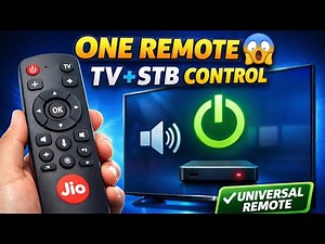 📺 How to Setup Jio Remote as Universal Remote (TV + Set Top Box)One Remote – Full Control!