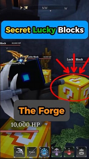 How to get SECRET Lucky Blocks in the Forge ⛏️ #theforge