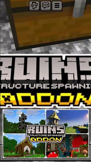 🏛️ Ruins Addon Structure Spawning System ✨ #minecraft #addon #addonminecraft #addonsminecraftbedrock