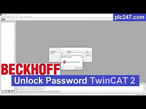 BECKHOFF TwinCAT2 Password Remove