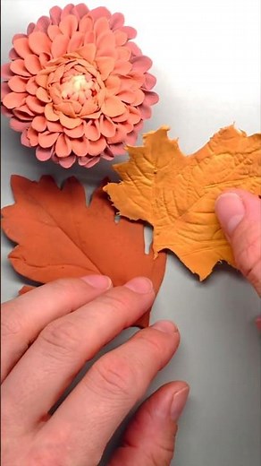 Fall Leaves Air Dry Clay Tutorial 🍂 Easy Autumn Decor DIY