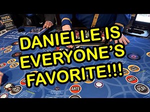 3 CARD POKER in LAS VEGAS! DANIELLE IS EVERYONE'S FAVORITE!!