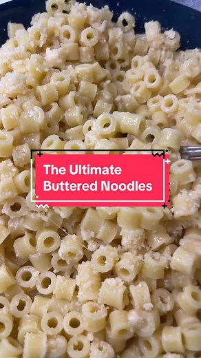 The best buttered noodles for sickness! Hits the spot every time! Butter noodles 1 lb ditalini pasta (or any pasta) 1/4 cup butter Salt, pepper, garlic powder to taste 3 cups chicken broth Grated Parmesan cheese Boil the pasta in the chicken broth. Drain but keep some broth. Add the seasoning (if desired) and butter. Stir to melt the butter. Add grated parmesan cheese to taste. #butterednoodles #sicknessremedies #nannasnoodles #bknpartner #momhacks #momlife #beekeepersnaturalspartner @Beekeeper’