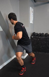 Thoracic Spine Rotation Against Wall Stretch - Dynamic - [P]rehab