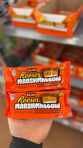 🤤 OMG! NEW Reese’s Marshmallow is here and it’s amazing! It’s the classic milk chocolate peanut butter combo we love, but now with a layer of marshmallow flavored filling 😍 That sweet, fluffy twist is SO good! Are you trying them?! Link in bio to check availability ($2.50) #walmart #reeses #snackfinds | Walmart Gems